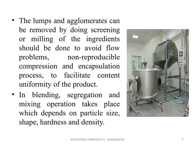 Pilot Plant Scale Up Considerations for Solids | PPTX