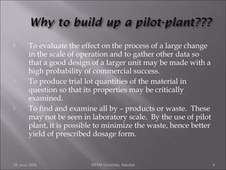 Pilot plantscaleupofinjectablesandliquidorals | PPT