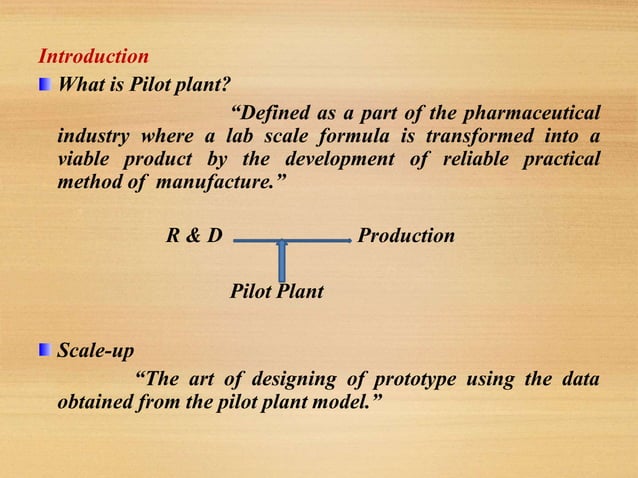 pilot plant scaleup techniques.pptx