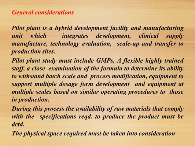 pilot plant scaleup techniques.pptx