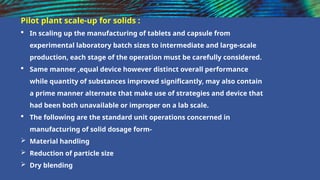 Pilot plant scale up techniques unit 1st industrial pharmacy 2nd | PPTX ...