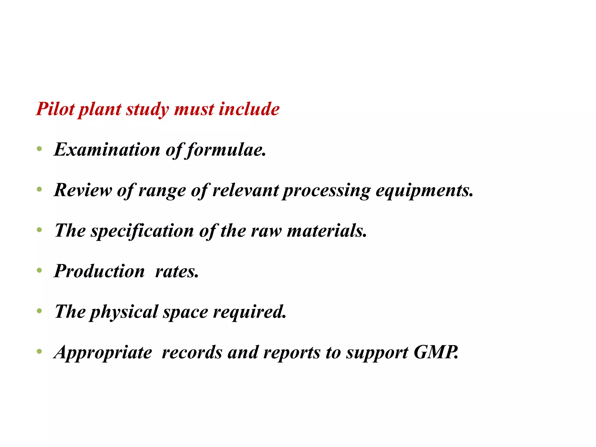 Pilot plant scale up techniques (1) | PPTX