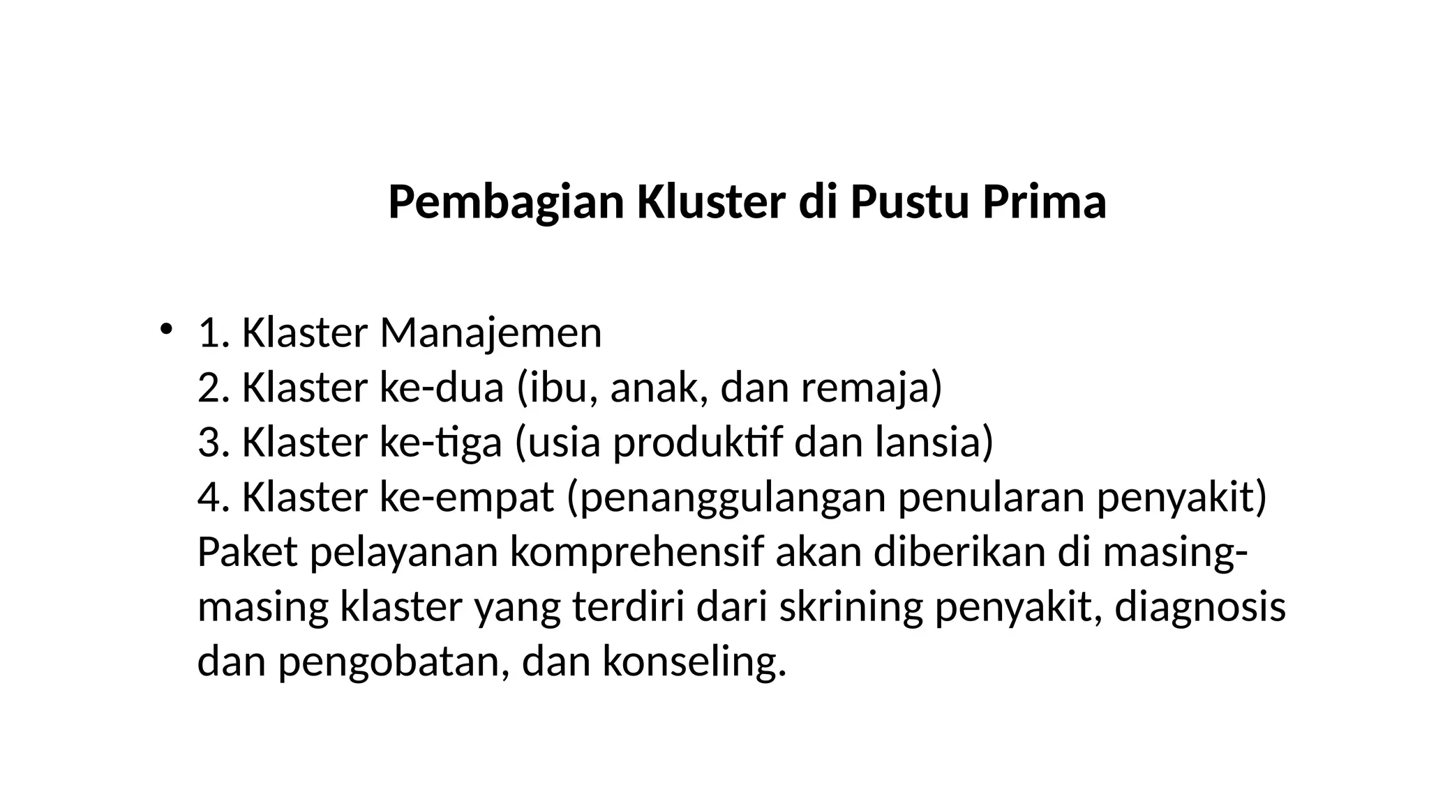 PILOT PROJECT PUSTU YANG DILAKSANAKAN PENILAIAN | PPTX