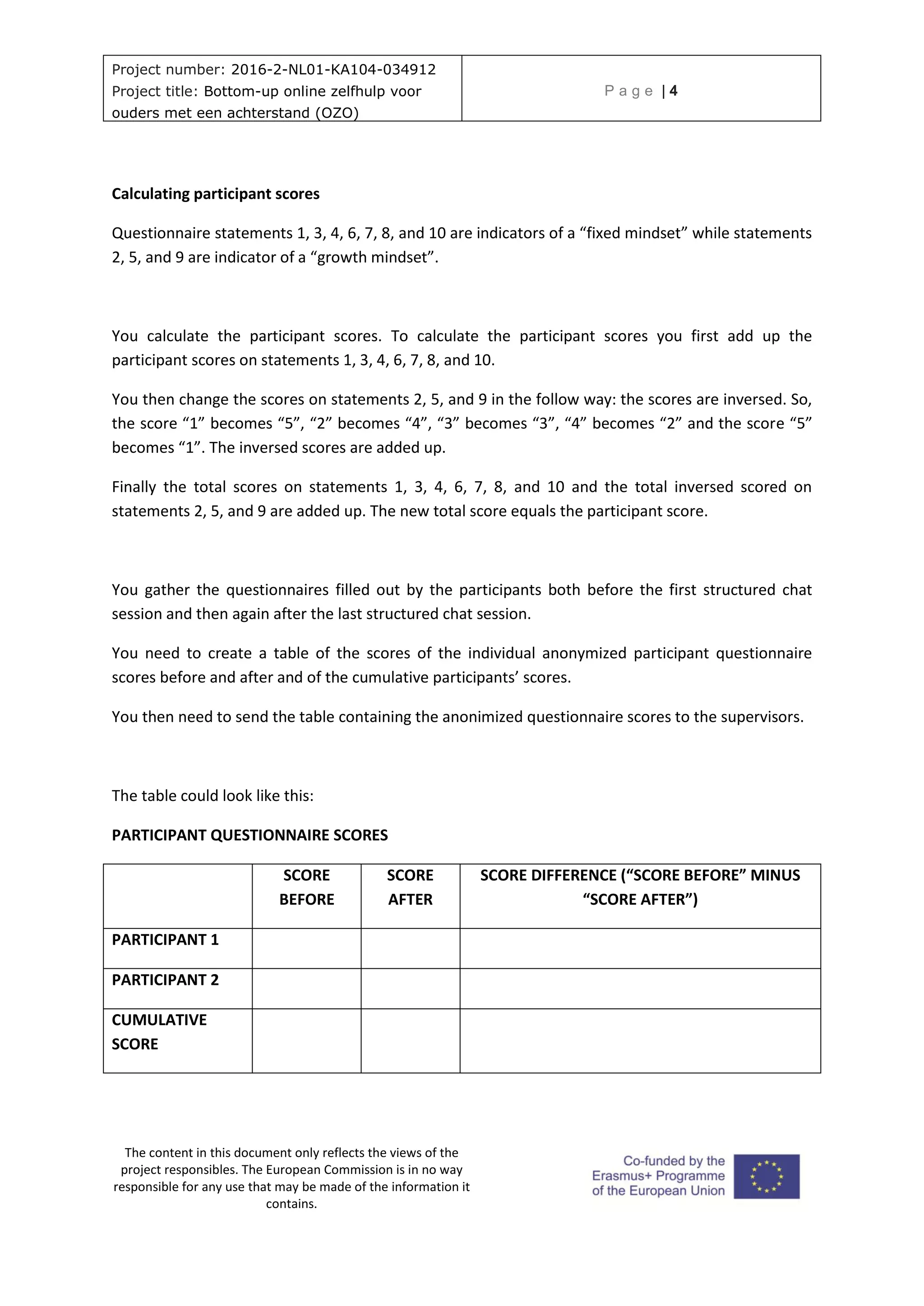 Pilot questionnaire fac v2.1 | PDF