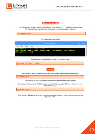 Pilot Raspeberry pi 3g user manual | PDF