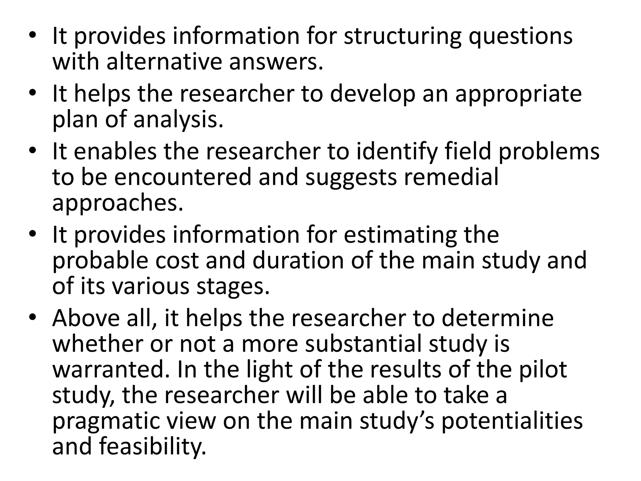 Pilot study-research | PPTX