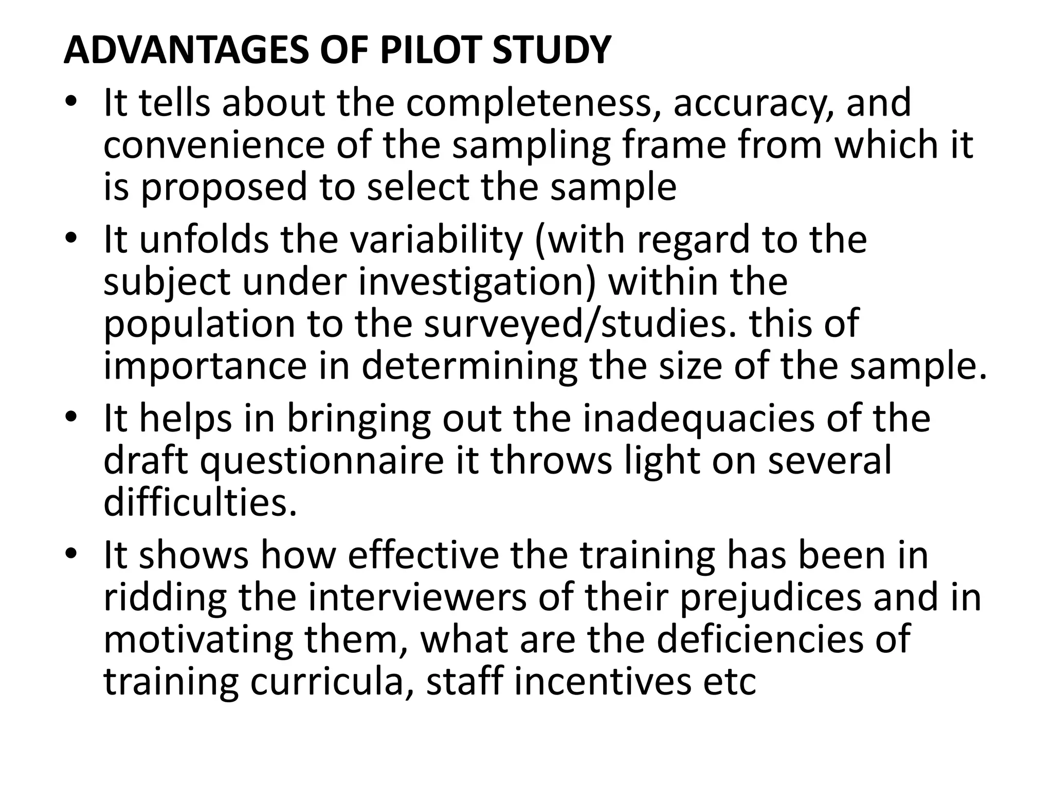 Pilot study-research | PPTX | Educational Assessment | Education