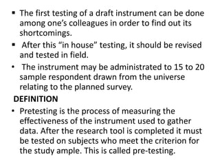 Pilot study-research | PPTX