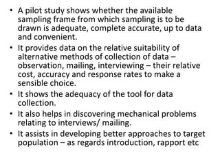 Pilot study-research | PPT