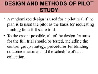 Pilot study | PDF
