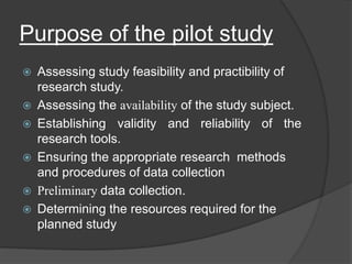Pilot study | PPTX