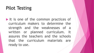 Pilot testing | PPTX