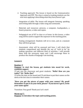 Lesson plan 2 | PDF