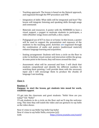 Lesson plan 1 & 2 | PDF