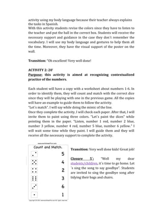 Lesson plan 1 & 2 | PDF