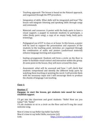 Mock lesson plan | PDF