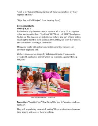 Mock lesson plan | PDF