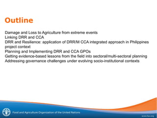 Planning and implementing climate change adaptation (CCA) and Disaster ...