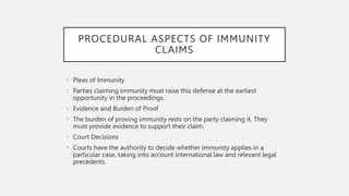 Private international law: immunity pptx | PPTX