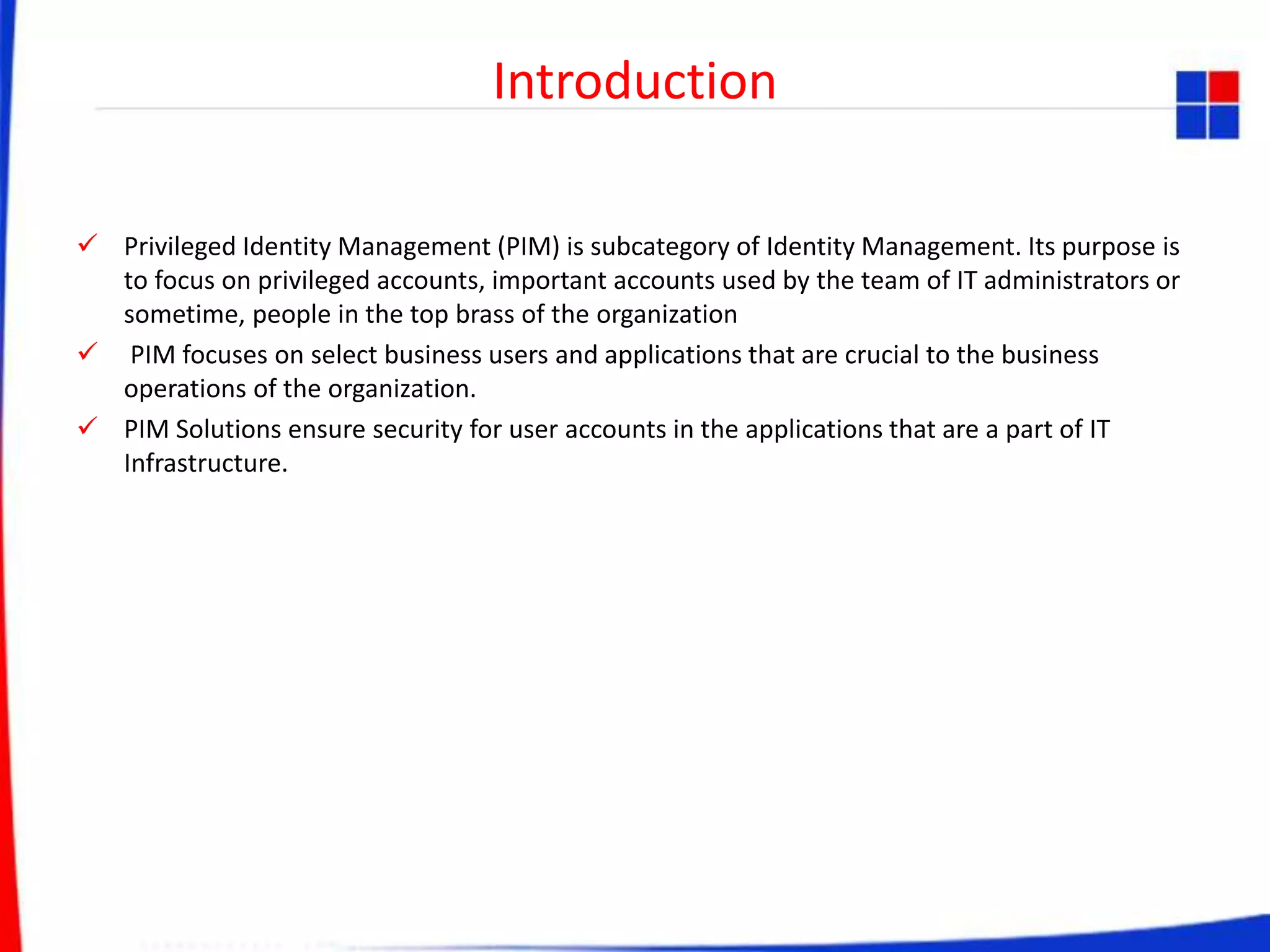 privileged identity management pim | PPT