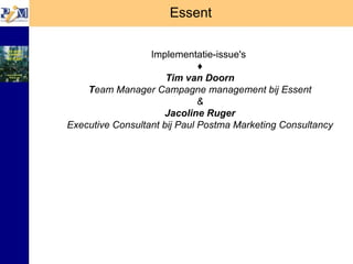 Pim Campagnemanagement 30052007 | PPT | Business Administration | Business