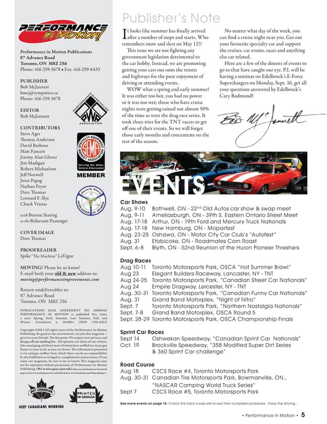 Performance in Motion - Vol. 13 #4 | PDF | Auto Racing | Sports