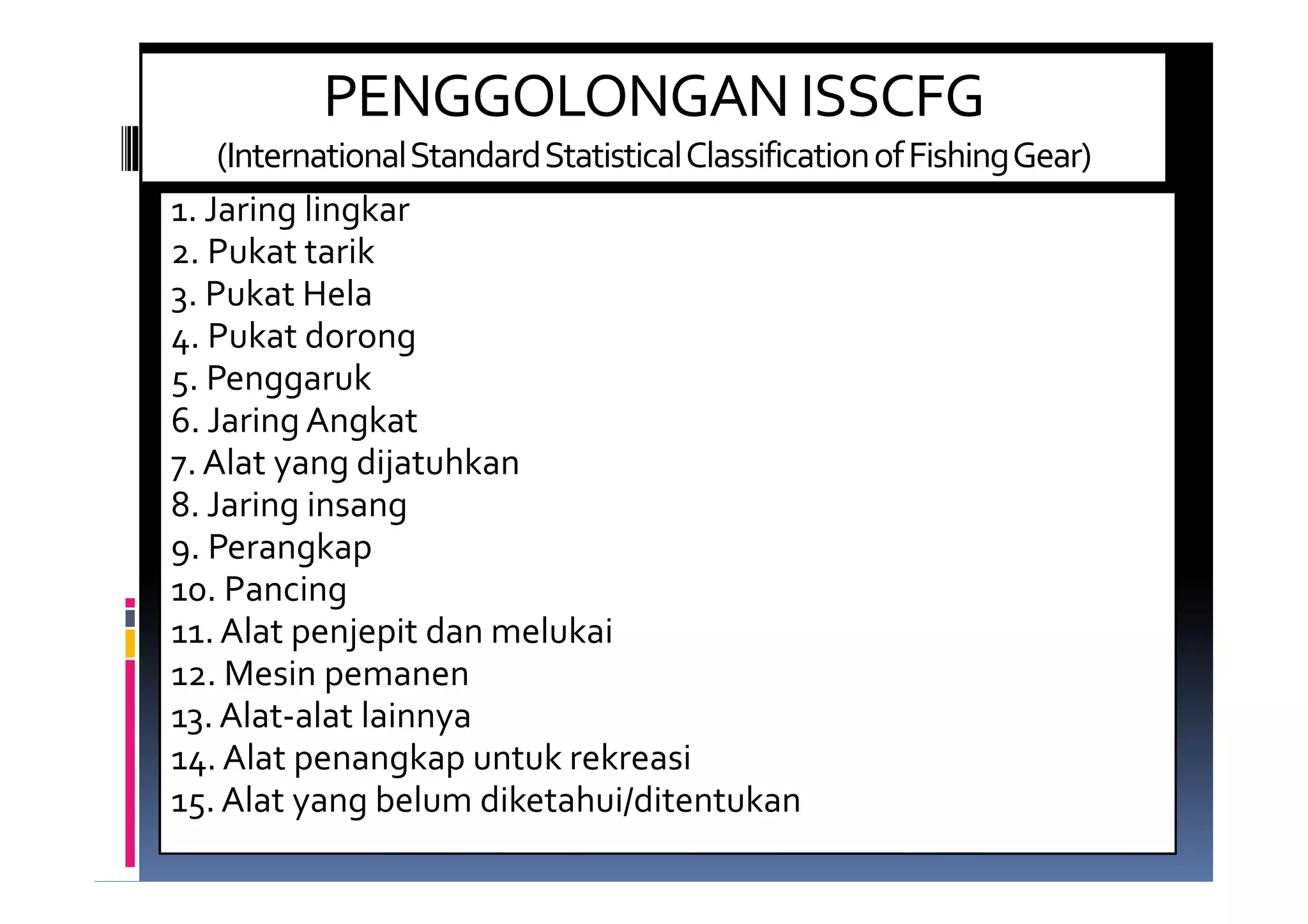 Pim1221 3 klasifikasi alat tangkap | PDF
