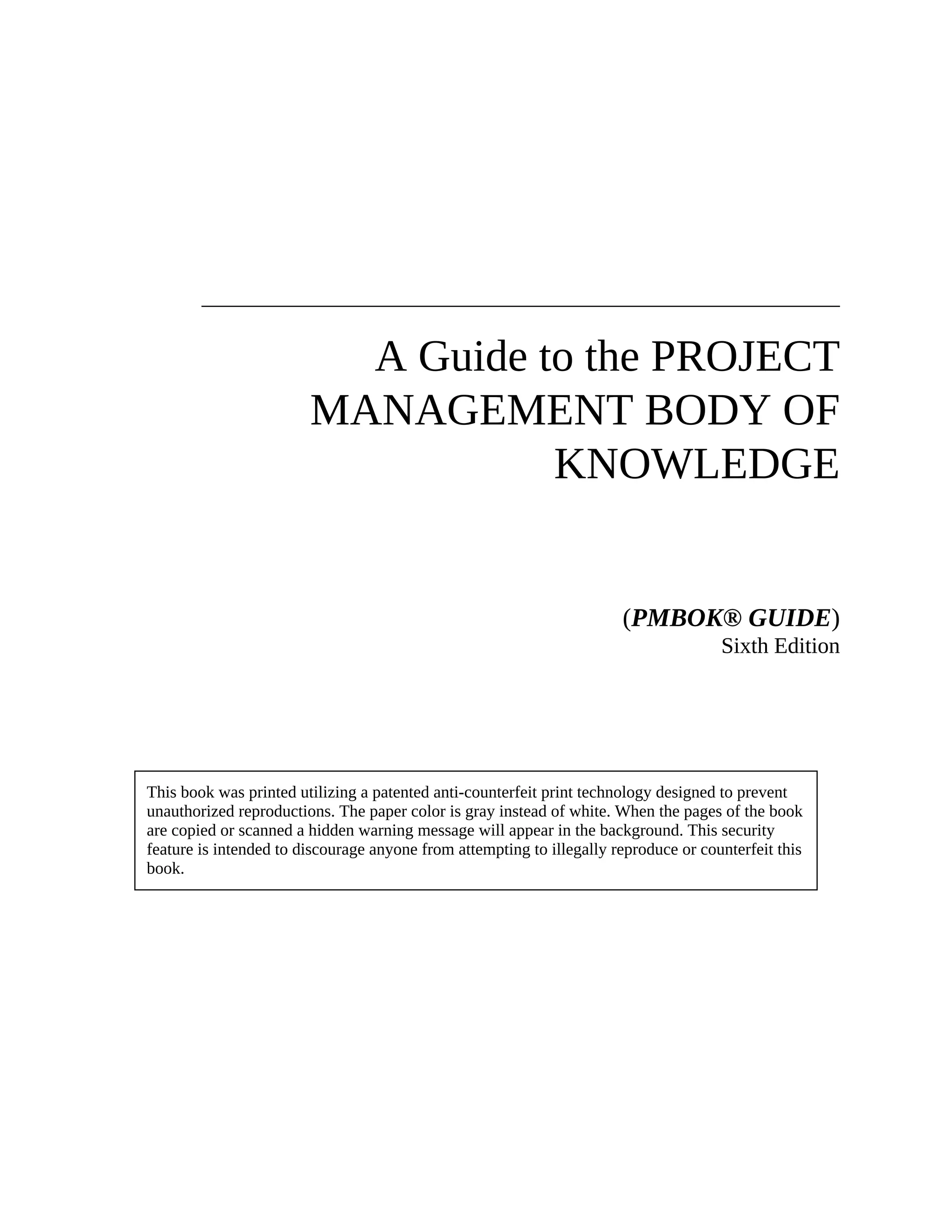 Mastering Project Management with PMBOK Guide 6th Edition: A Comprehensive Presentation | PDF