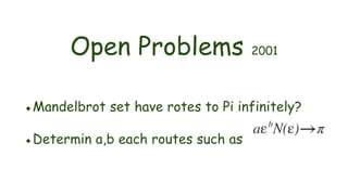 Pi meets with the mandelbrot | PPT