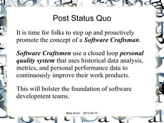 Software Development Craftsmanship | PDF