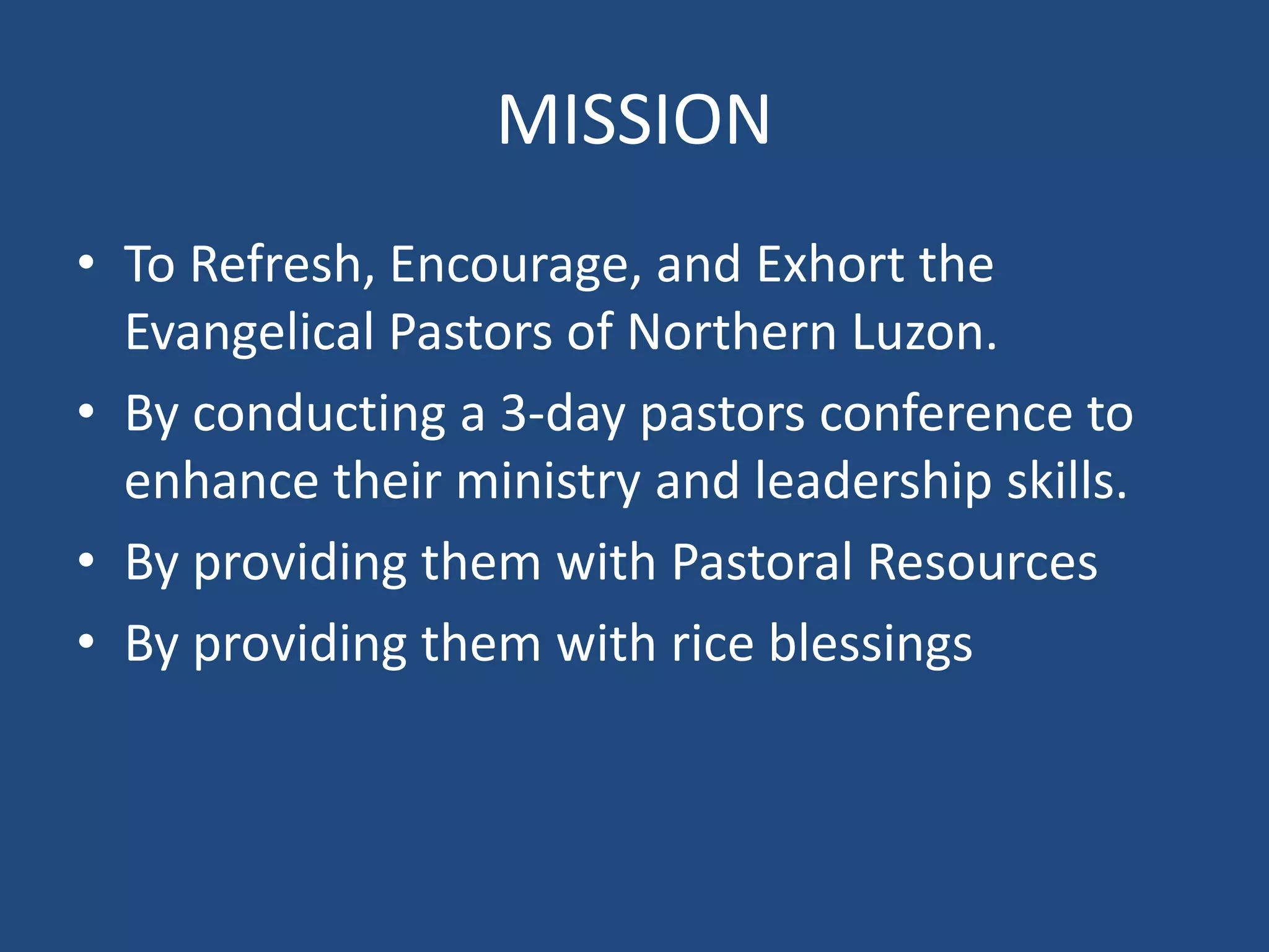 Philippine Missions Presentation 111316 | PPTX