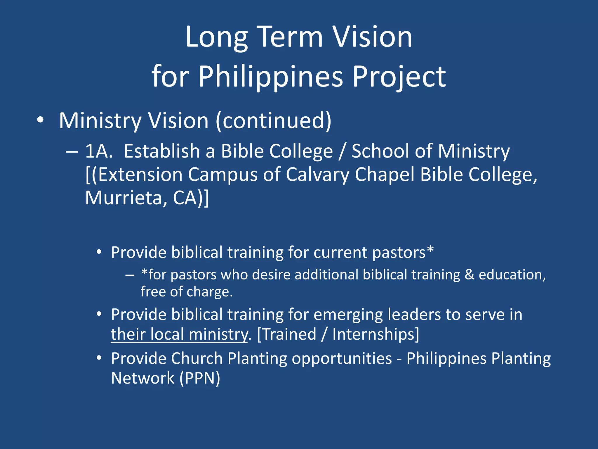 Philippine Missions Presentation 111316 | PPTX