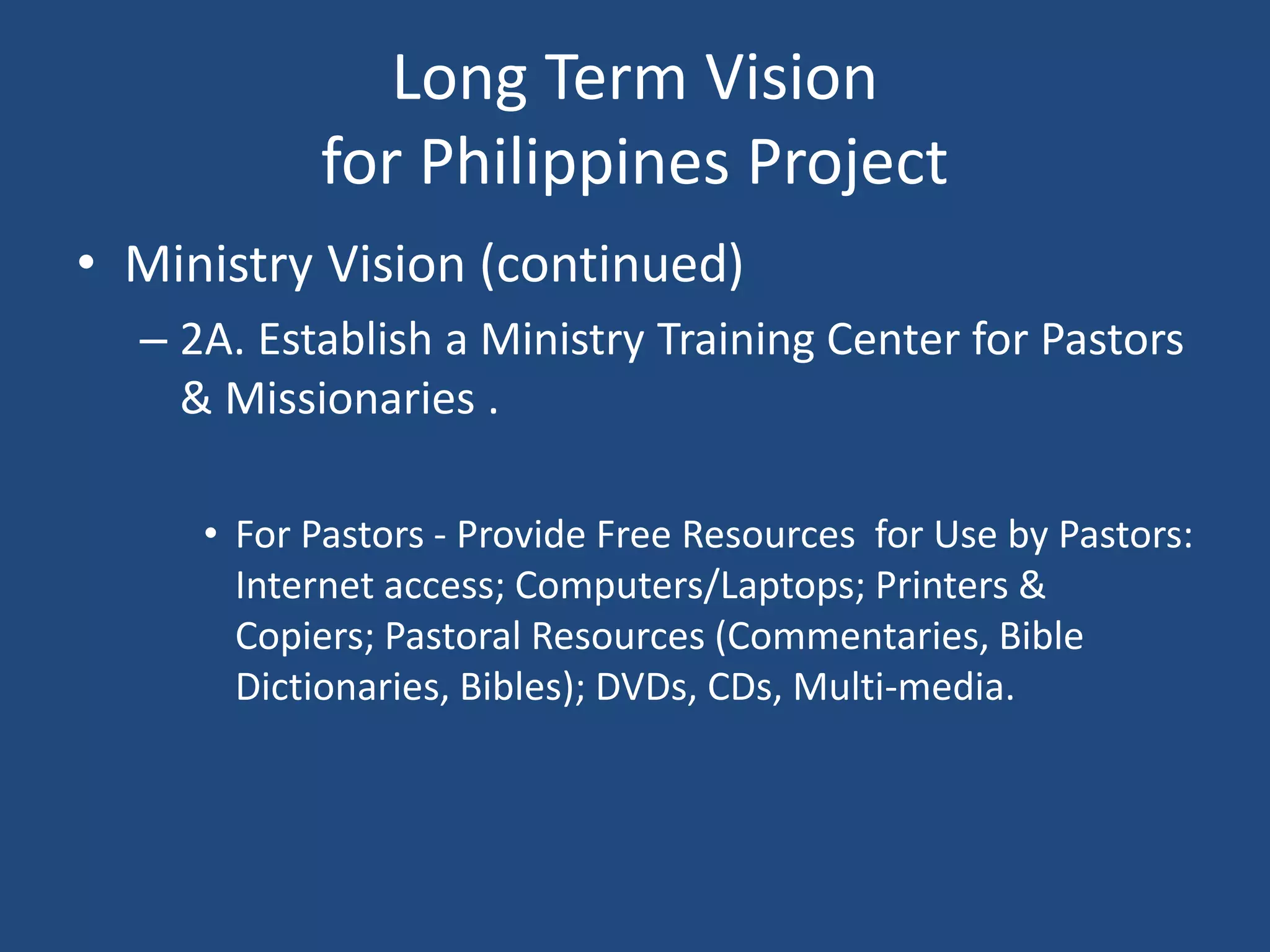 Philippine Missions Presentation 111316 | PPTX