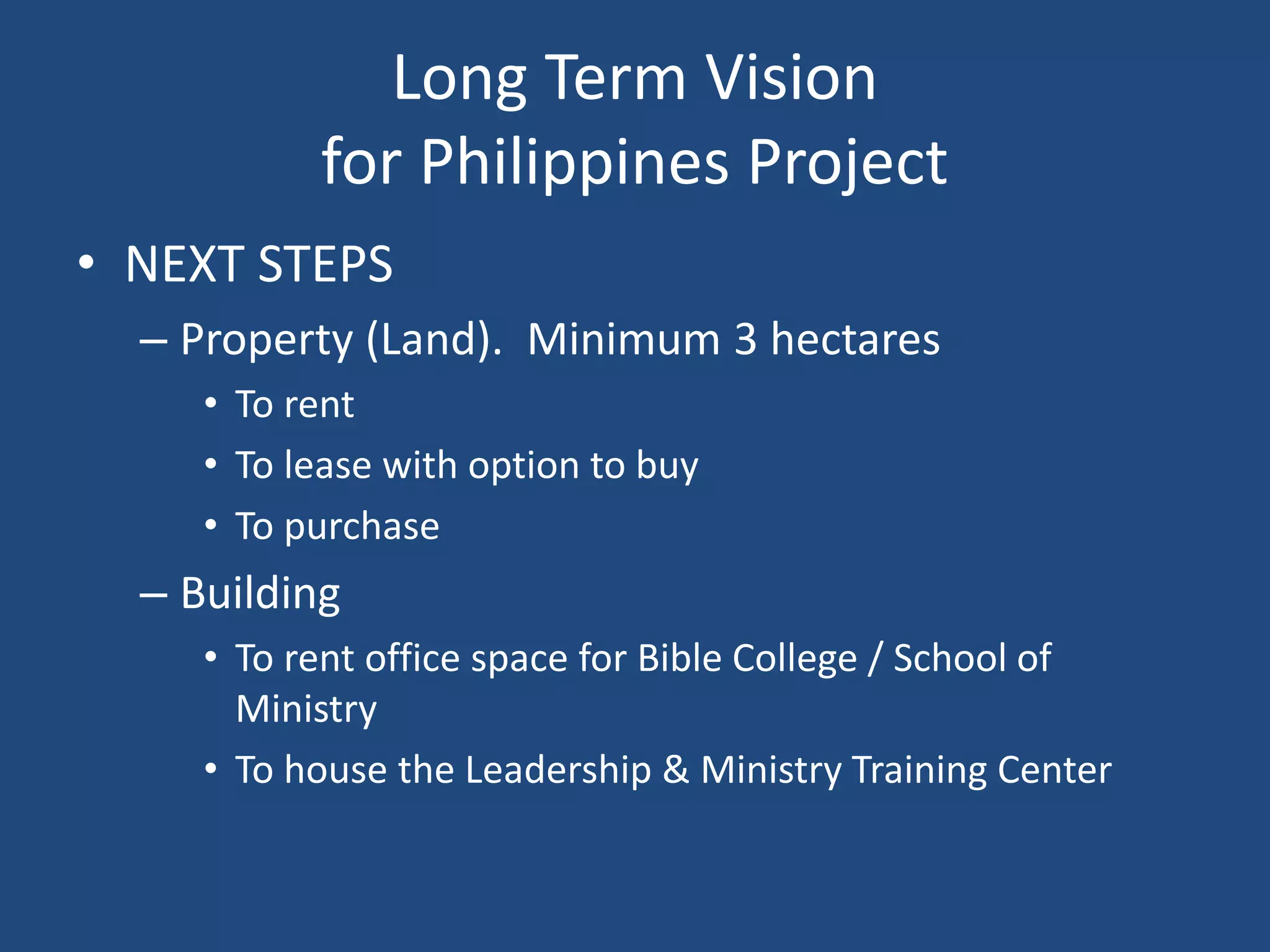 Philippine Missions Presentation 111316 | PPTX