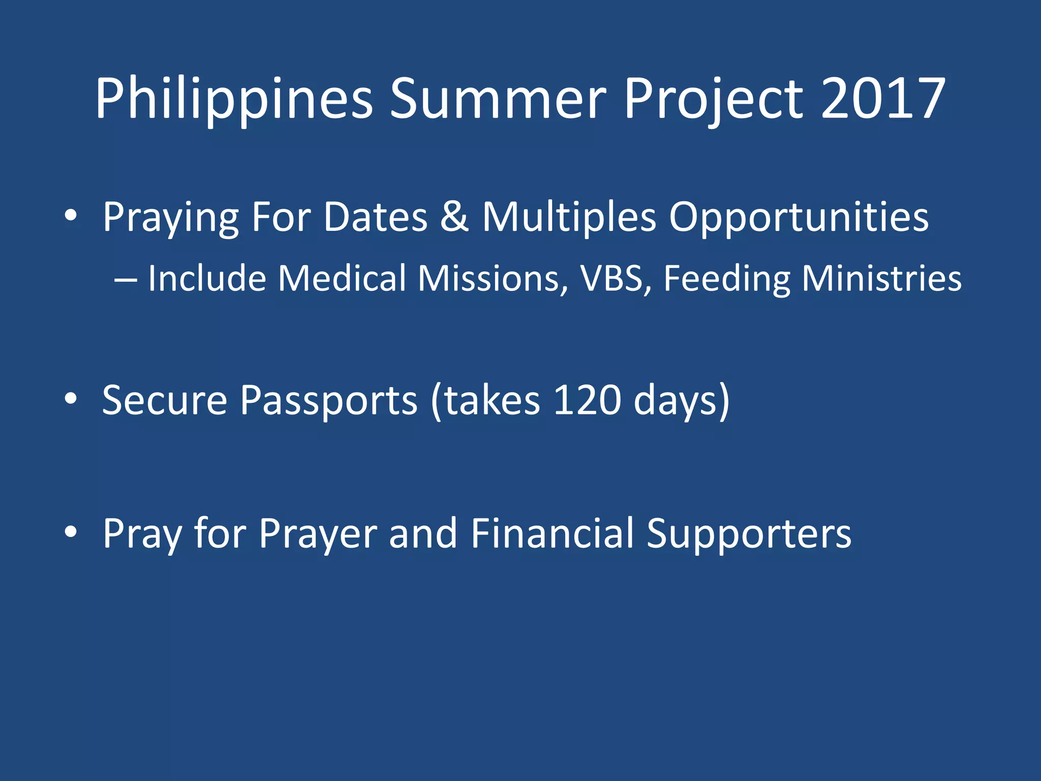 Philippine Missions Presentation 111316 | PPTX