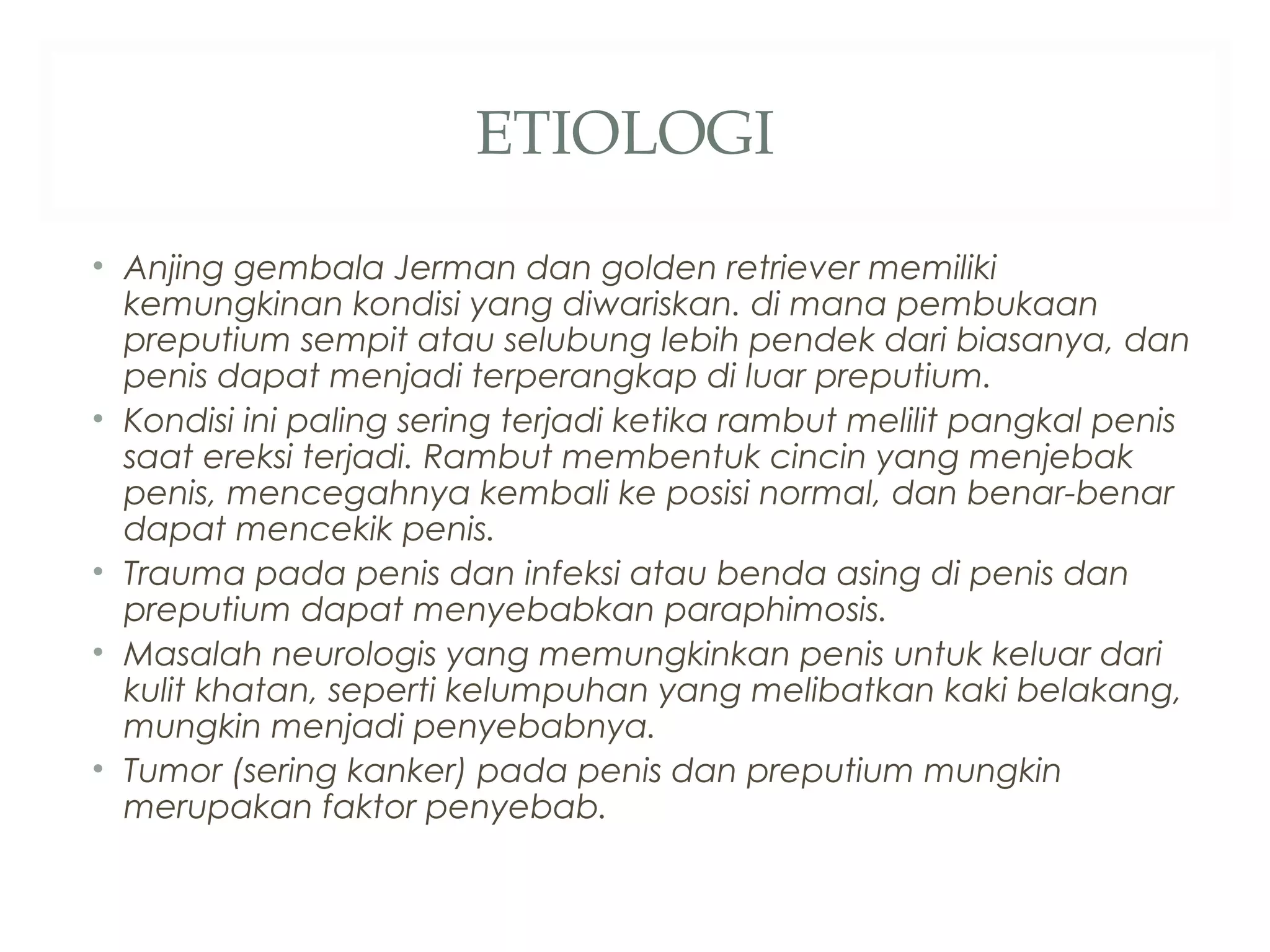 Pimosis dan parapimosis | PPT