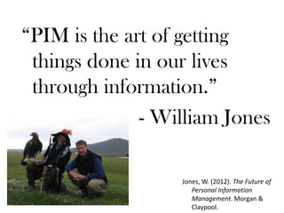 Personal Information Management | PPTX