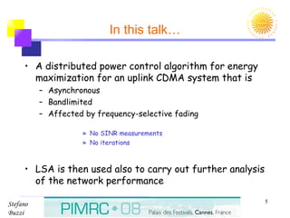 Pimrc2008 Presentation | PPT