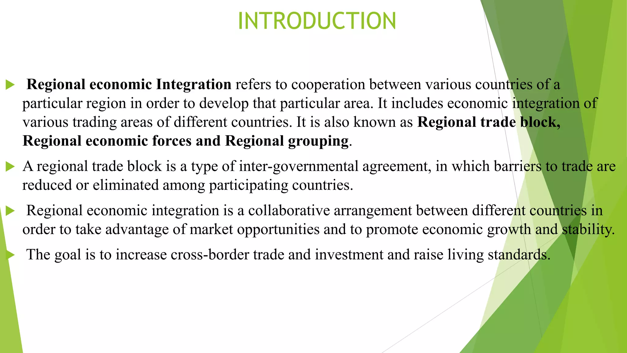 Regional Economic Integration | PPTX