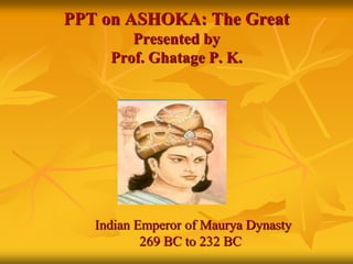 GFGC CHIKKABASUR ( ASHOKA EMPIRE ) | PPT