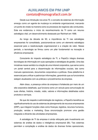 PIM UNIP PRONTO GESTÃO COMERCIAL UNIVERSIDADE PAULISTA | PDF