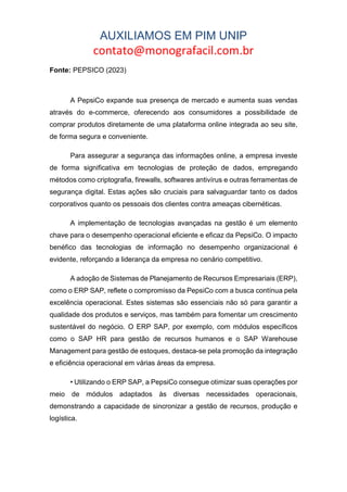 PIM UNIP PRONTO GESTÃO COMERCIAL UNIVERSIDADE PAULISTA | PDF