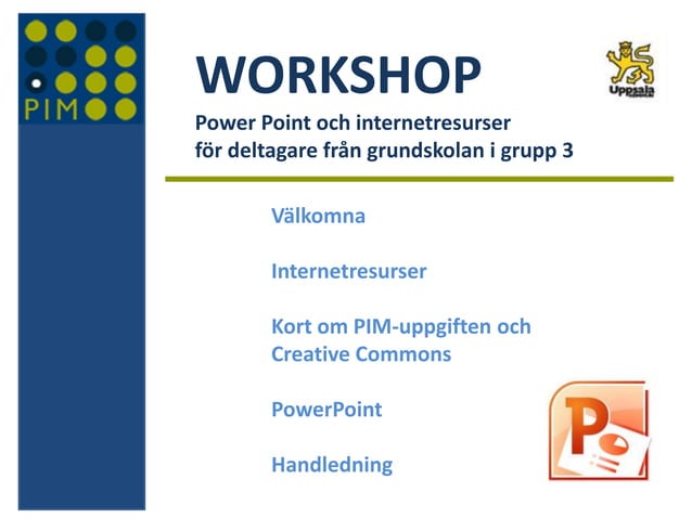 Pim workshop power point | PPT