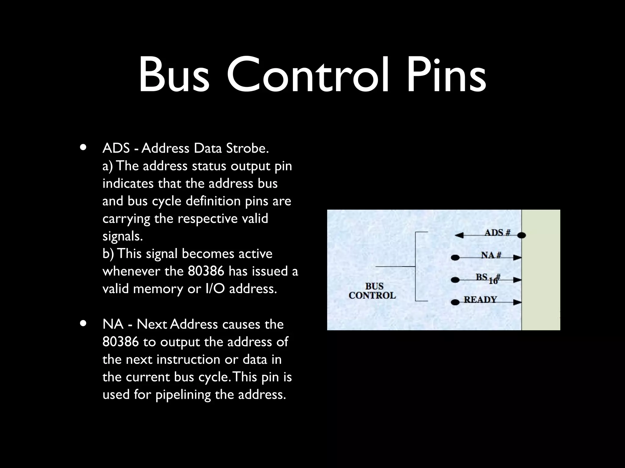 Pin Description Diagram of Intel 80386 DX Microprocessor | PPT