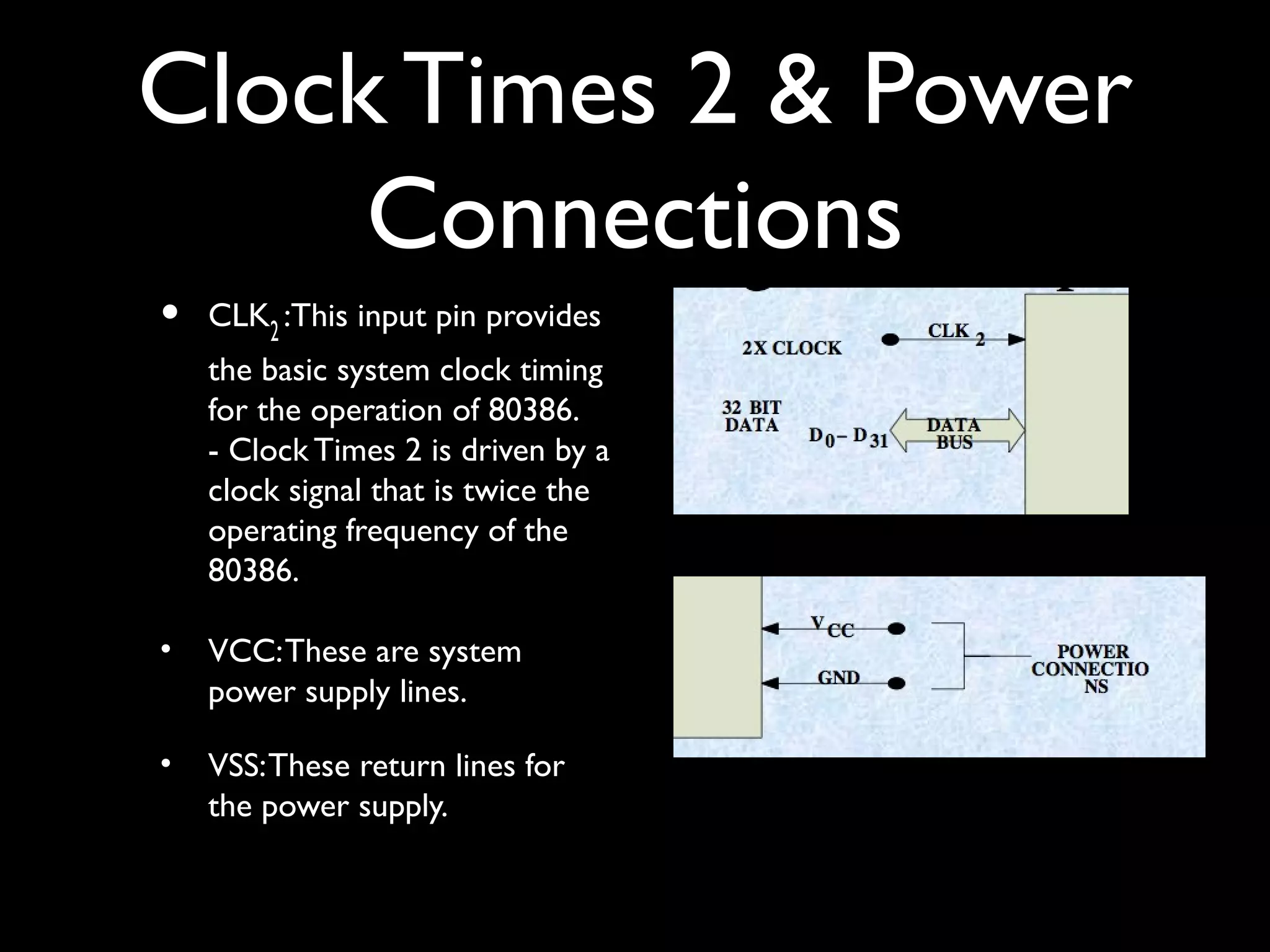 Pin Description Diagram of Intel 80386 DX Microprocessor | PPT