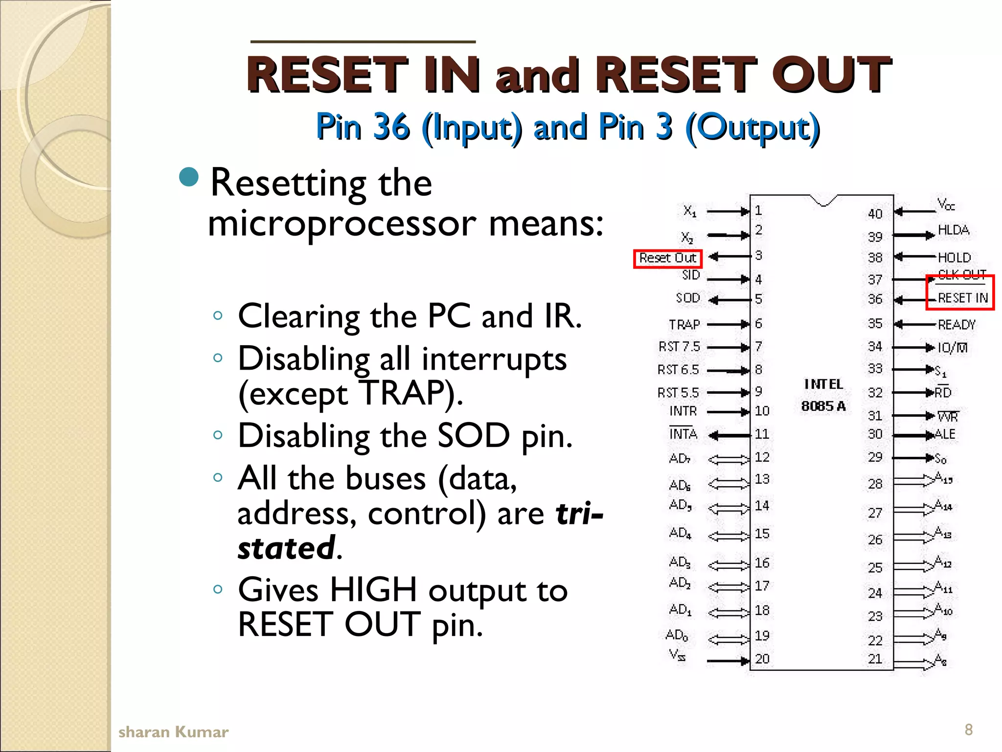 Pin diagram-of-8085 | PPT