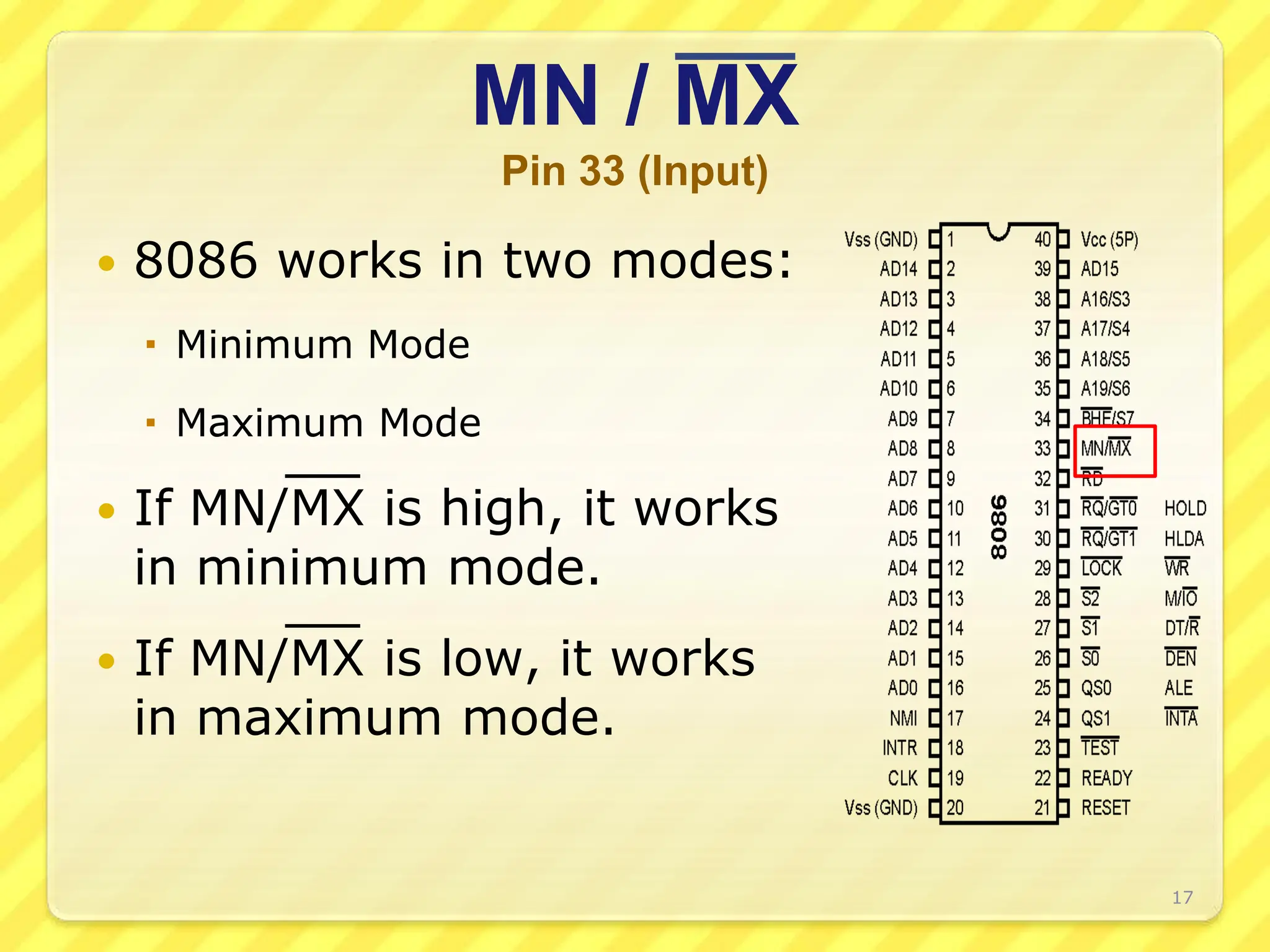 pin-diagram-details-of-8086-microprocessor | PPT