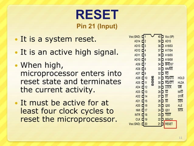 pin-diagram-details-of-8086-microprocessor | PPT