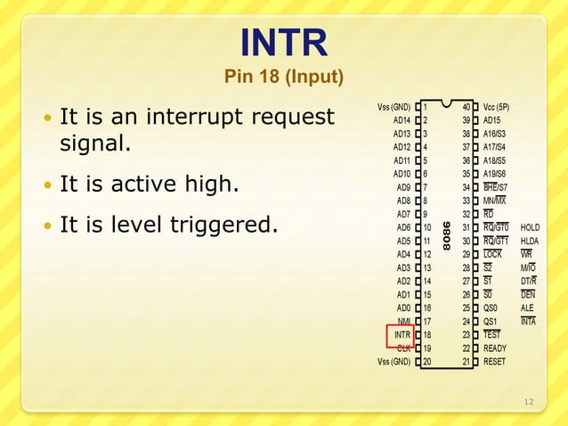 pin-diagram-details-of-8086-microprocessor | PPT