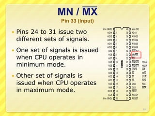 pin-diagram-details-of-8086-microprocessor | PPT